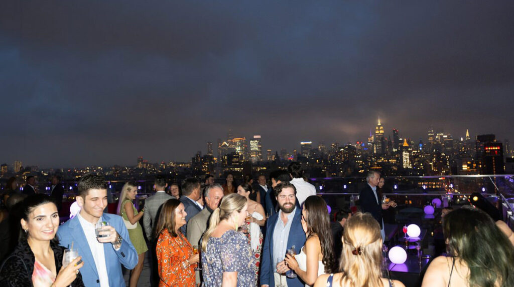 Photography Highlights: Rooftop Bar Engagement Party NYC